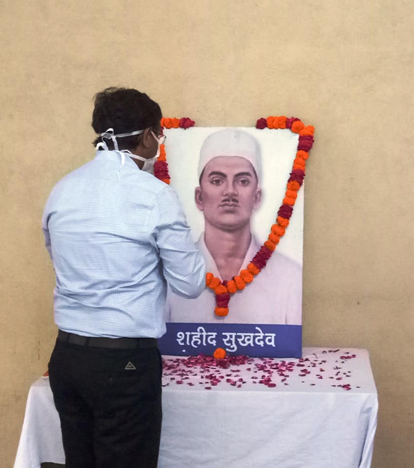 Birth anniversary of shaheed Sukhdev- we should follow path shown by ...